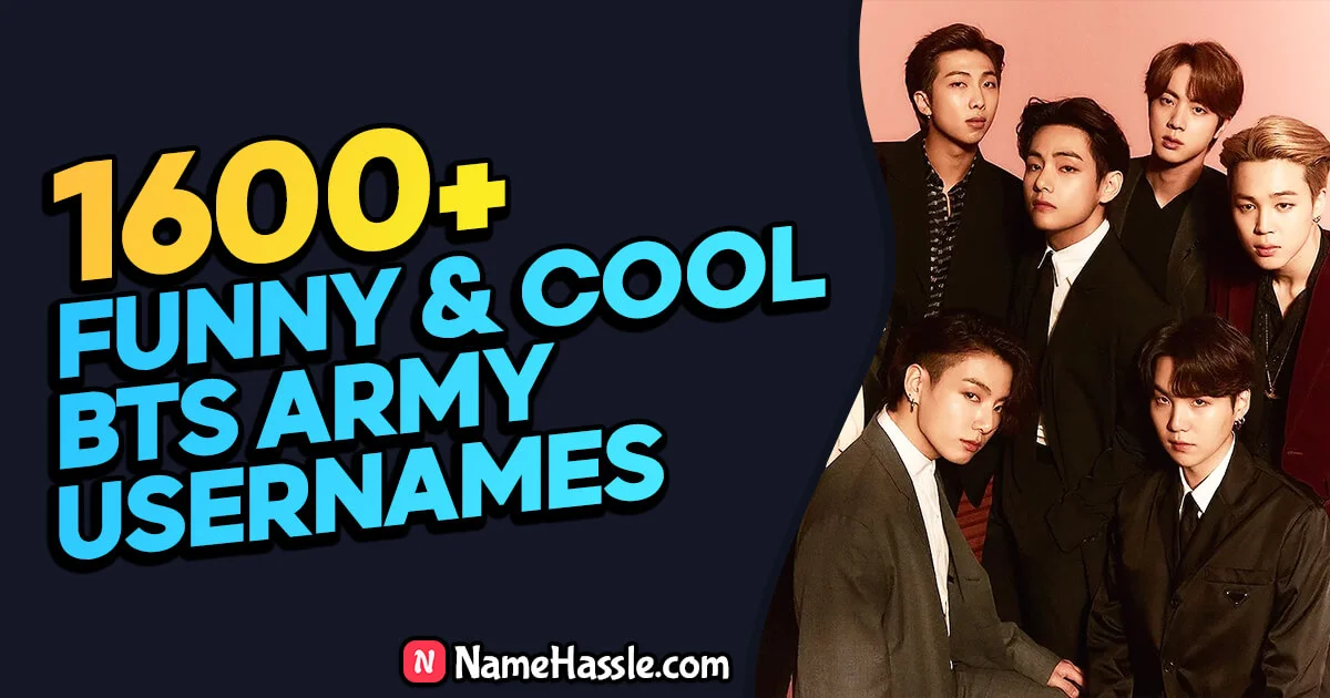 1600+ Cool & Funny BTS Usernames Ideas (Generator) [2026]