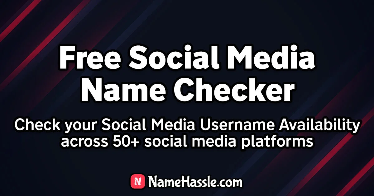 Social Media Name Checker - Search Username Availability 👀