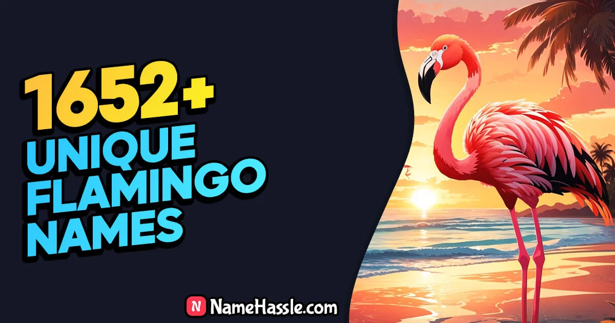 1600+ Unique & Funny Flamingo Names Ideas (Generator)